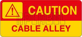 Cable Alley Panel Labels, Cable LA Sticker